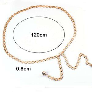 LC FASHION | Accessories | Ring Chain Belt Women Ball Charm Waist Belt ...